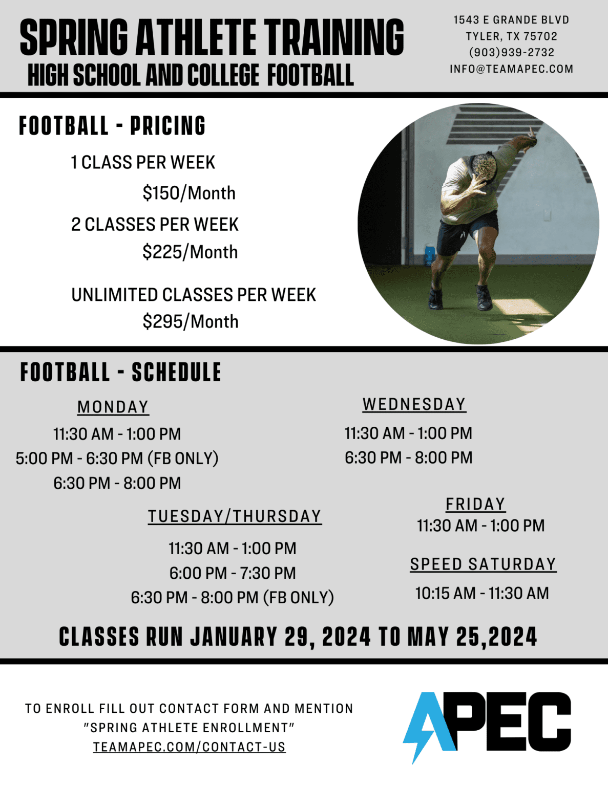 Class Schedules - APEC