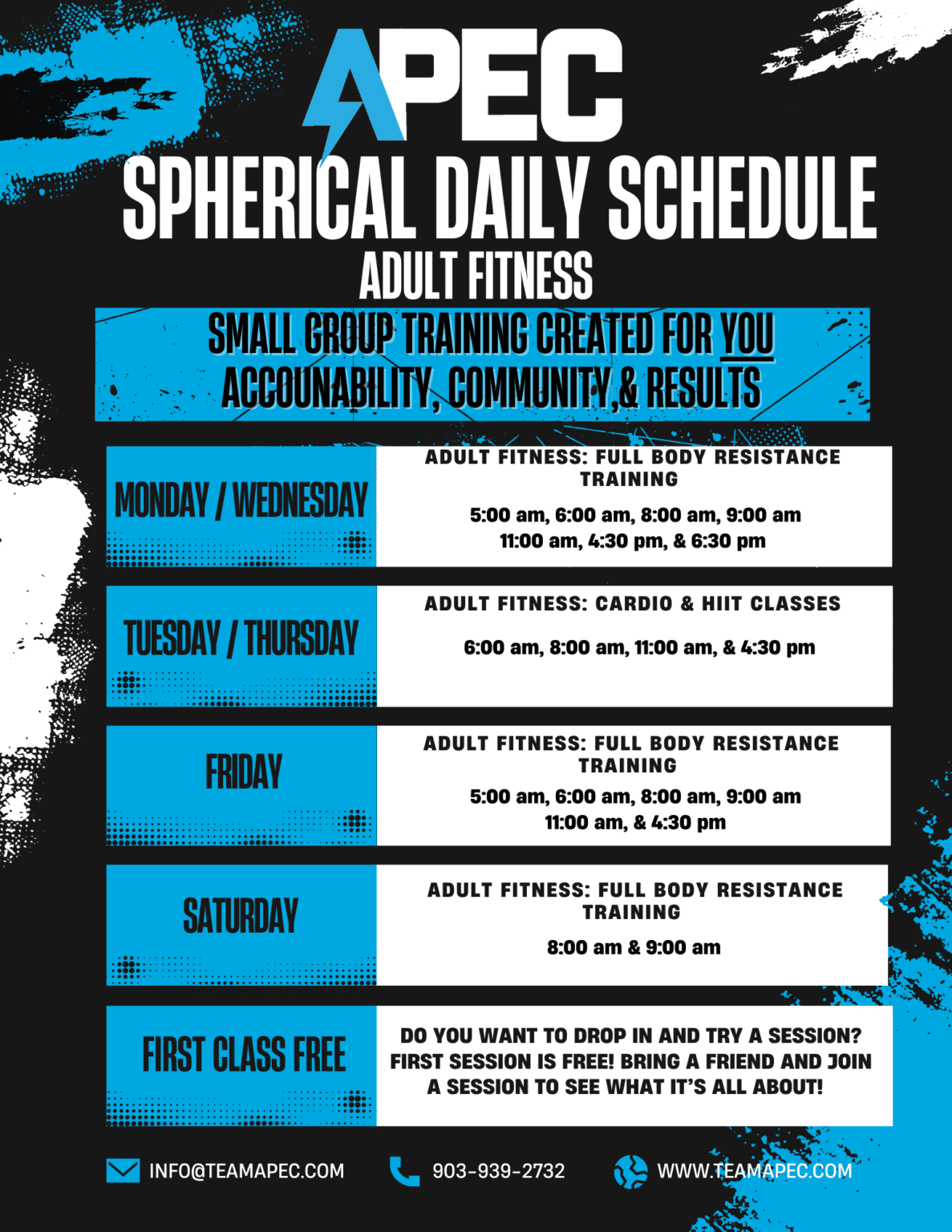 Class Schedules - APEC